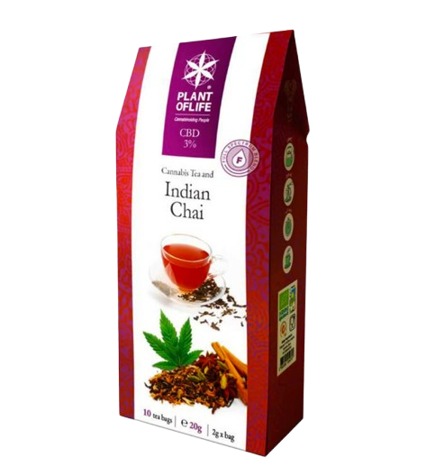 Infusión de cáñamo - Indian Chai 3% CBD Plant of life | Green Bliss CBD